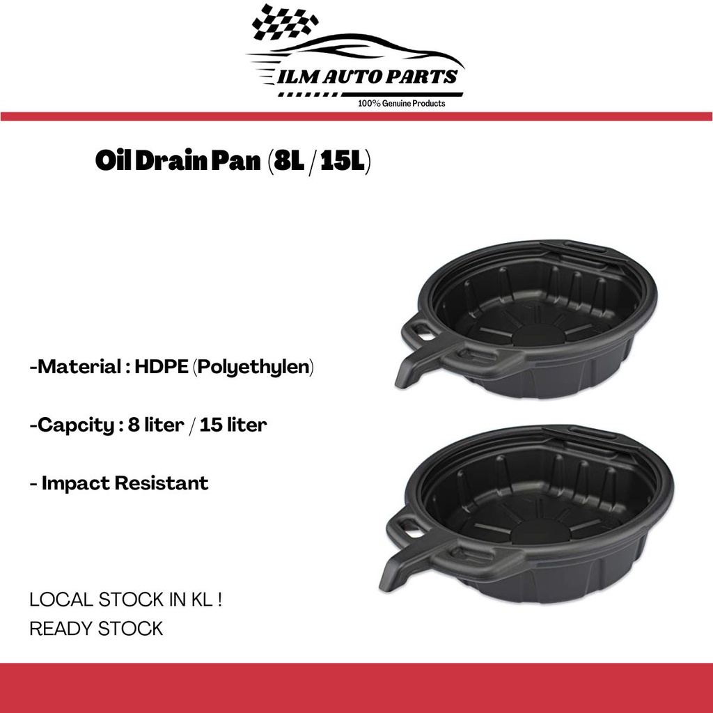 [ILM] Oil Drain pan Waste Drip pan Heavy duty Car Engine Oil Tray (8L ...