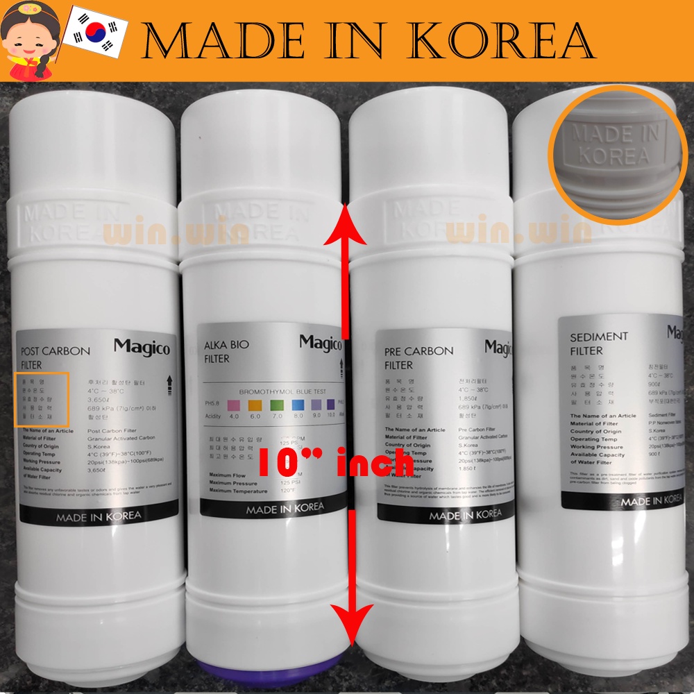 Magico ORIGINAL MADE IN KOREA Alkaline Bio Water Filter Cartridge ...
