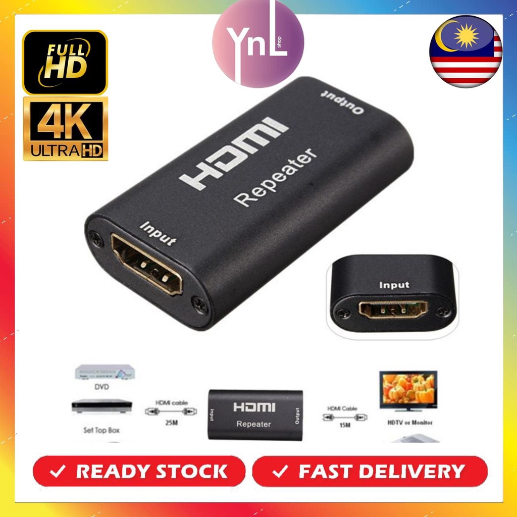HDMI Repeater 4K UHD HDMI Female to Female HDMI Amplifier | Shopee Malaysia