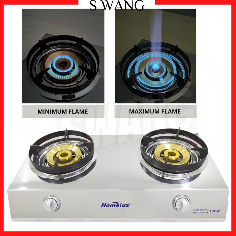 🔥Double Burner 🔥Commercial Stainless Steel High Power Double Gas Stove ...