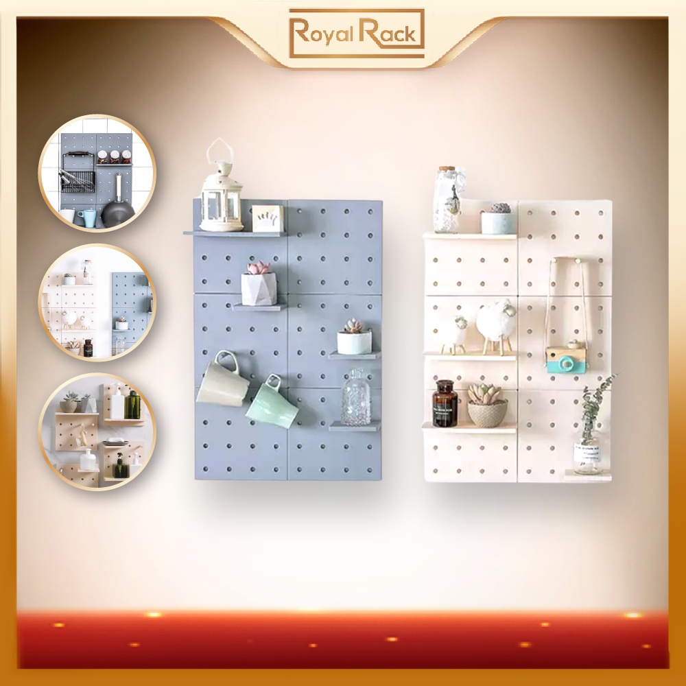 RoyalRack *Insta Style* Hole Board Pegboard Wall Mount Storage Kitchen ...