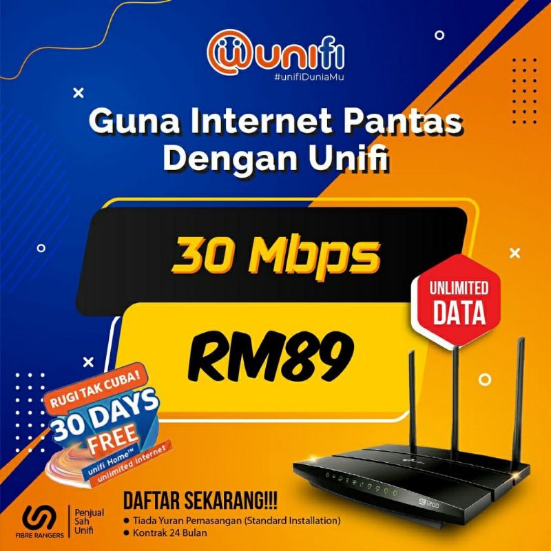 [Free Check Alamat] UNIFI FIBRE registration with FREEGIFT !!! 🎁🎁🎁 ...