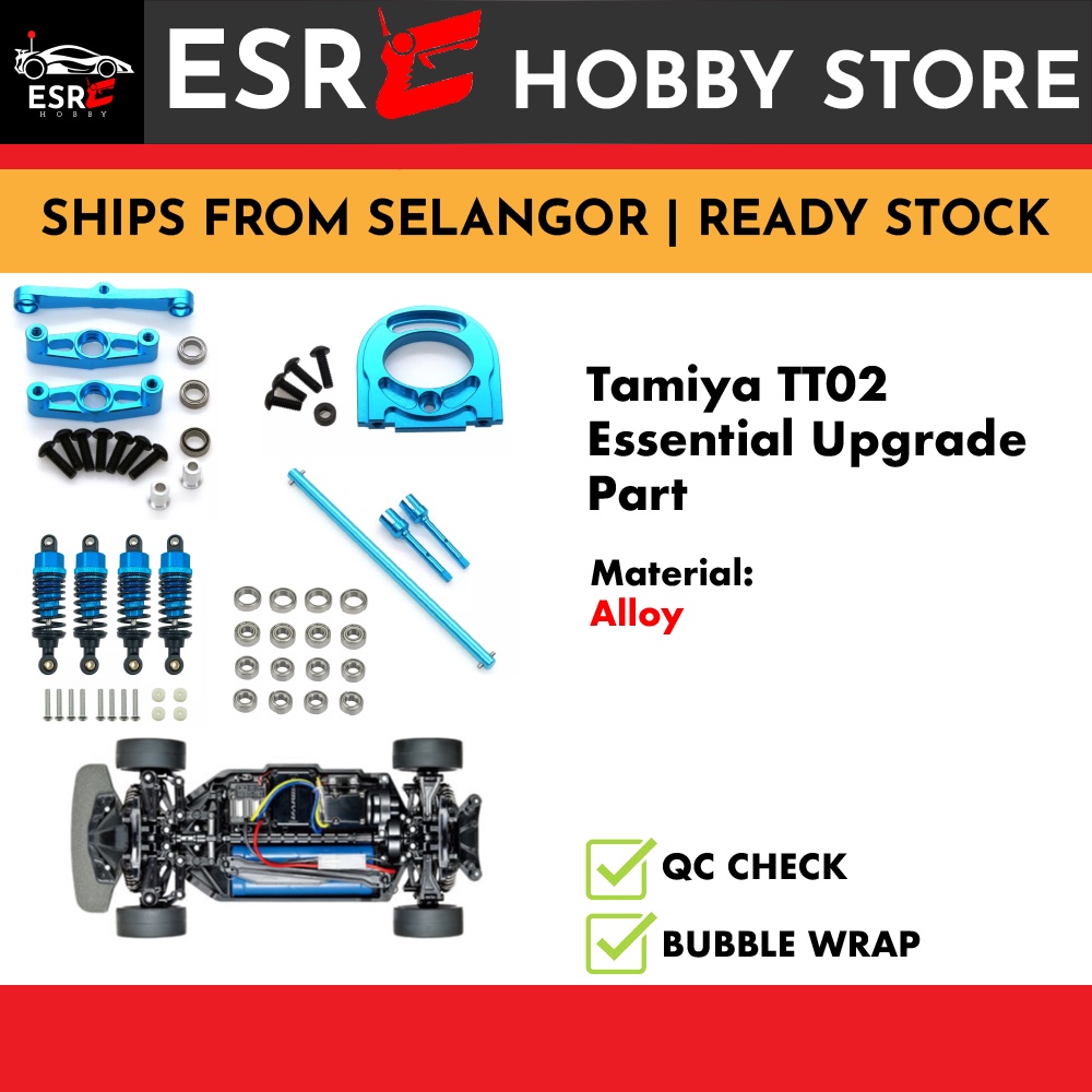 [READY STOCK] Tamiya TT02 TT-02 Essential Metal Alloy Aluminium Upgrade ...