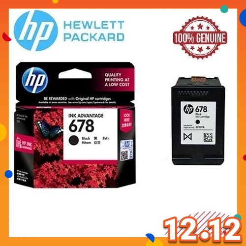 Original Genuine 100% Printer Ink HP 678 HP 680 Black Tri-Colo Twin ...