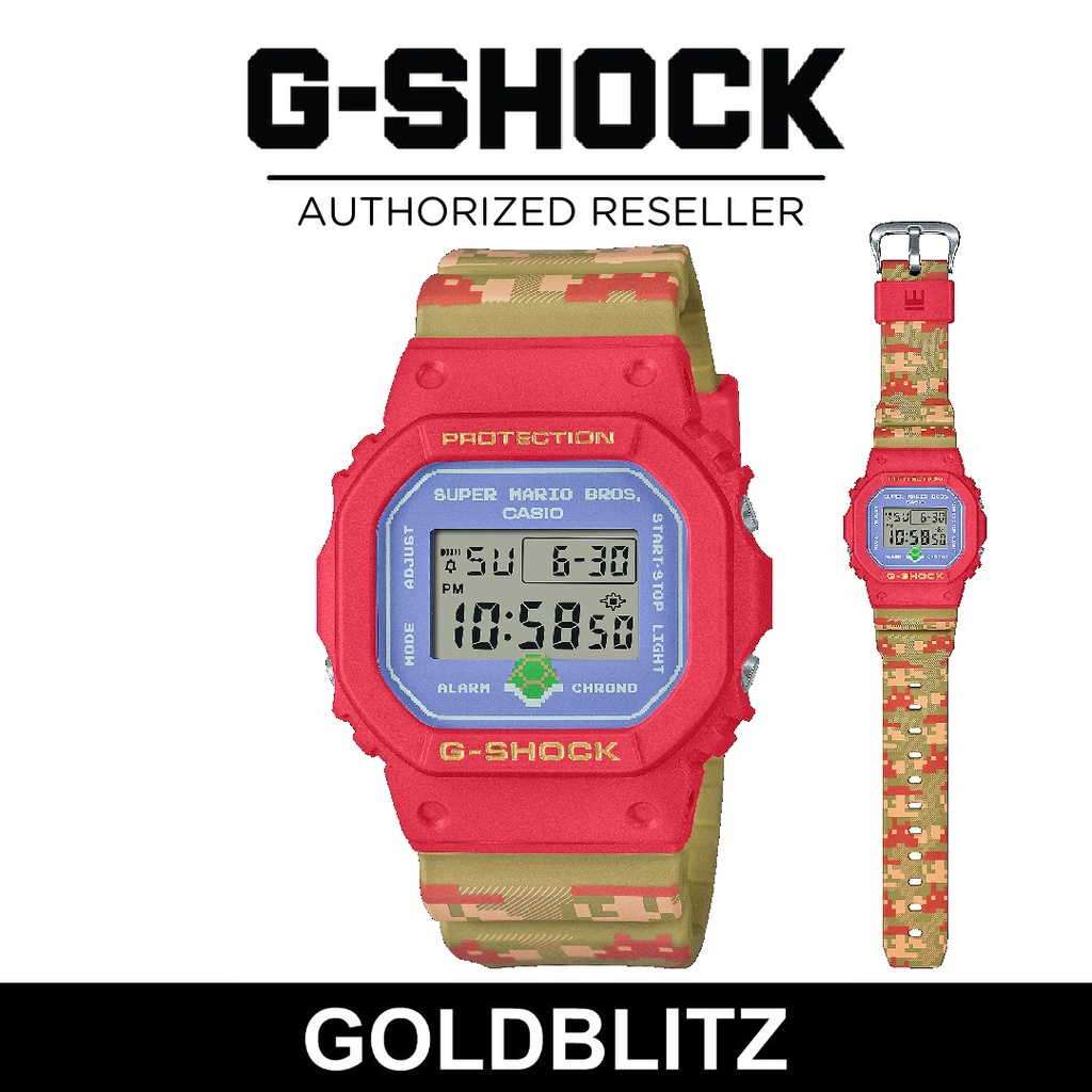 Casio G-Shock SUPER MARIO BROS. DW-5600SMB-4 Collaboration Limited DW5600SMB-4 Nintendo | Shopee ...