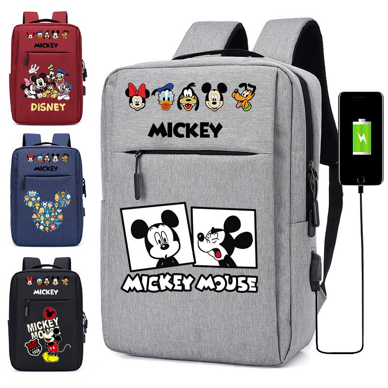 Mickey Mouse Backpack for Women Student Backpack Travel Bag School Bag ...