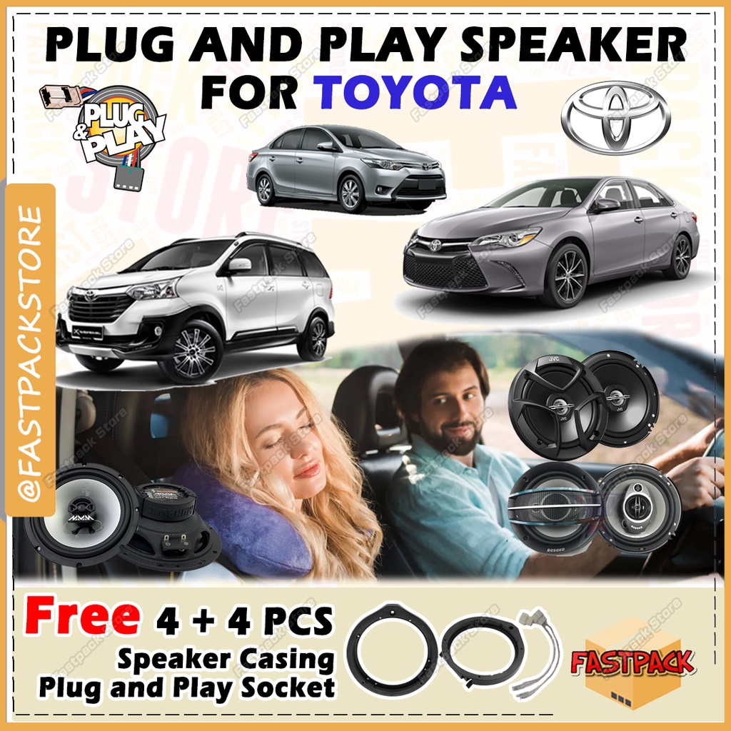 For Toyota Avanza Altis Vios Yaris Plug and Play Car Speaker Sony ...