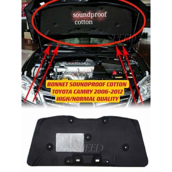 TOYOTA CAMRY ACV40 ACV41 FRONT BONNET ENGINE COVER SOUNDPROOF COTTON ...