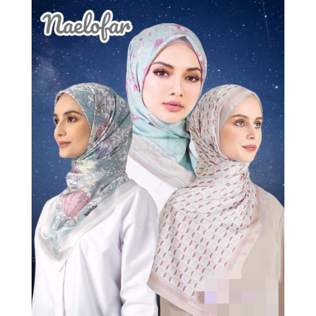 [Preloved] NAELOFAR Melody Fleur de Lofa Arma Shawl Square Hijab ...