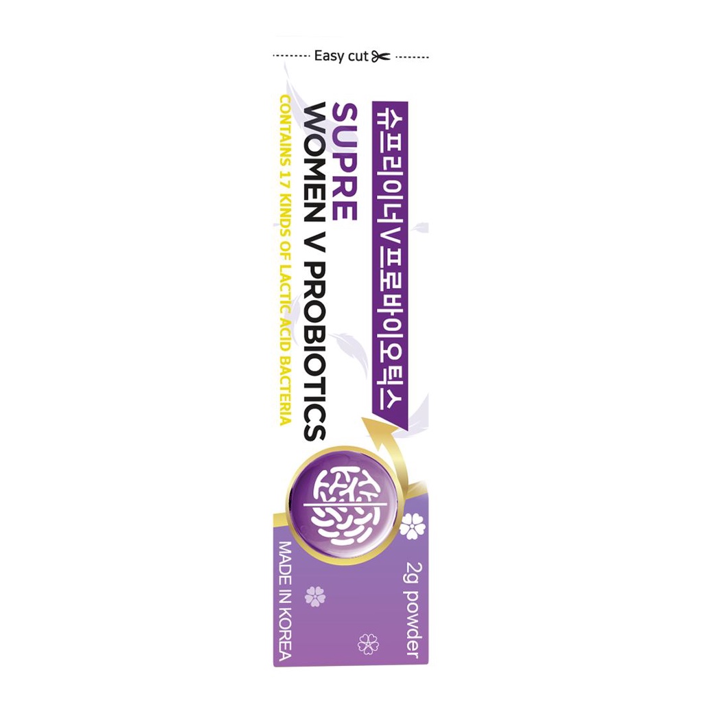 SUPRE WM V Probiotics (益生菌）2gx30sticks for 1month (Women private care ...