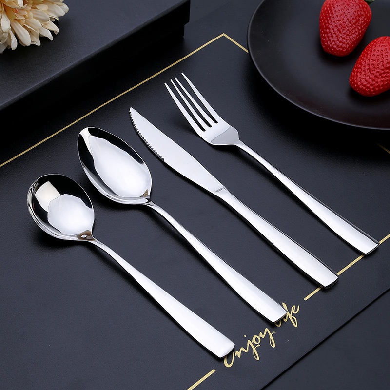 410 Stainless Steel Cutleries Tableware Cutlery Dinnerware Spoon Fork ...