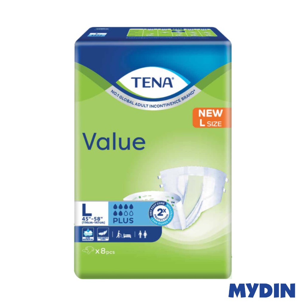 Tena Value Adult Diaper L8 | Shopee Malaysia