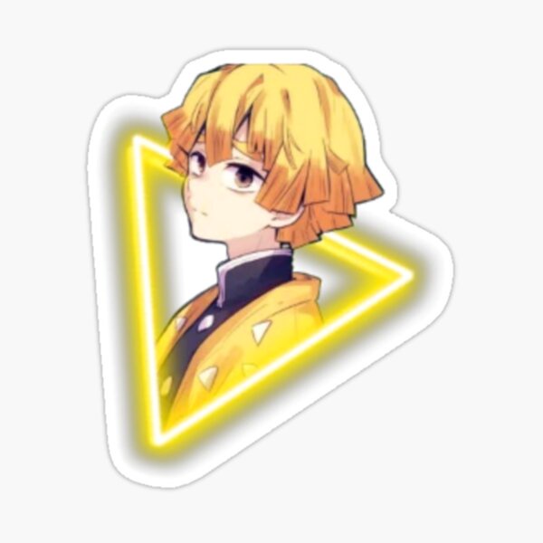 Zenitsu Agatsuma Demon Slayer Stickers v2 | Shopee Malaysia