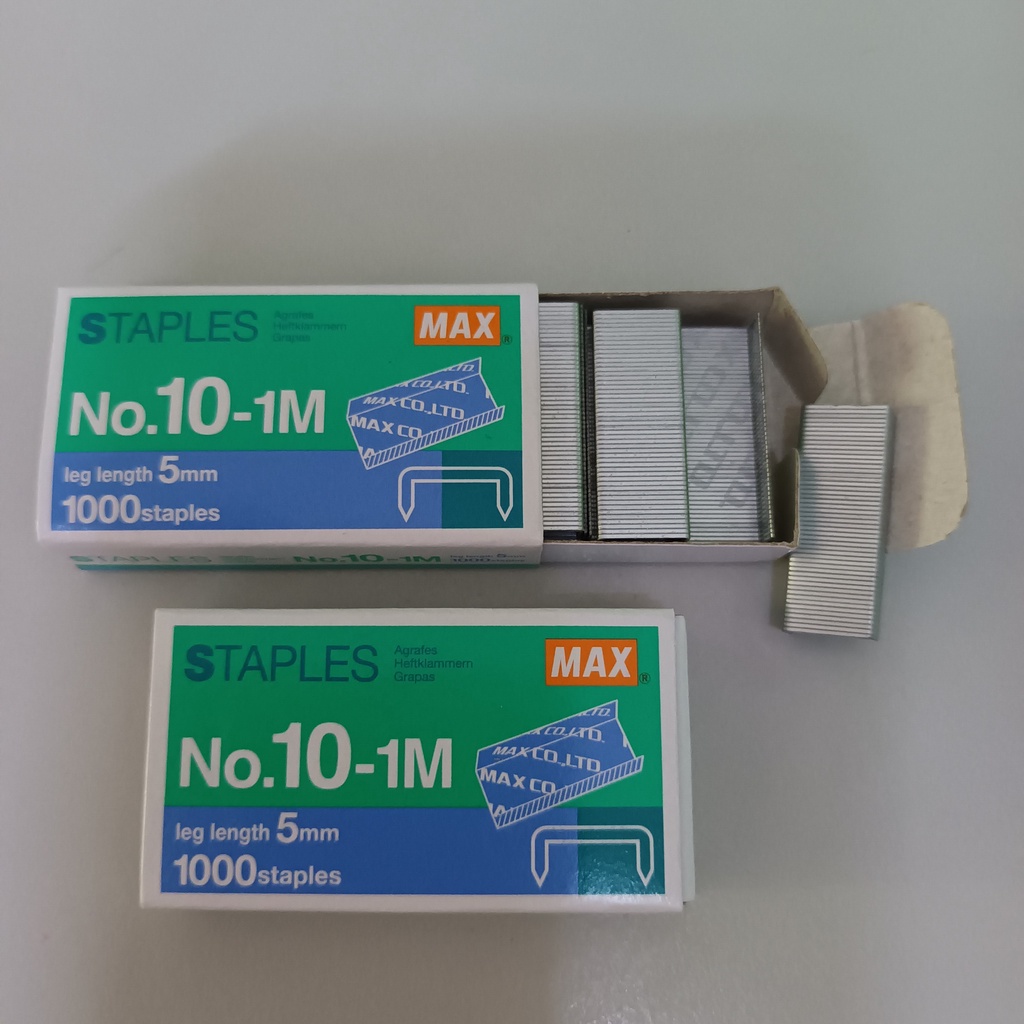 MAX STAPLES NO.10-1M / Max Stapler Bullet No.10-1M / Dawai Kokot / Ubat ...