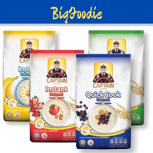 [BFD] Captain Oats Oatmeal 800gm (Rolled/Instant/Quick) | Shopee Malaysia