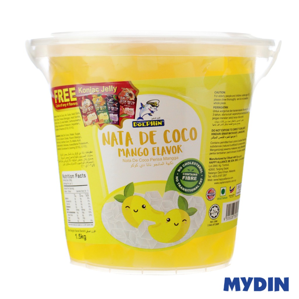 Captain Dolphin Nata De Coco Mango (1.5kg) | Shopee Malaysia