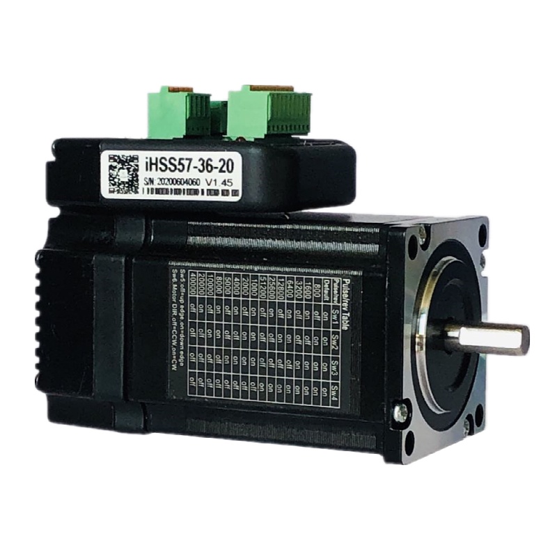 Ihss57-36-20 Static Torque 2NM DC 36VDC Integrated Closing Ring Stepper ...