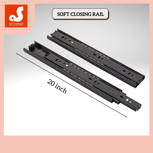 Cabinet Heavy Duty Full Ball Bearing Extension Drawer Slide Soft ...