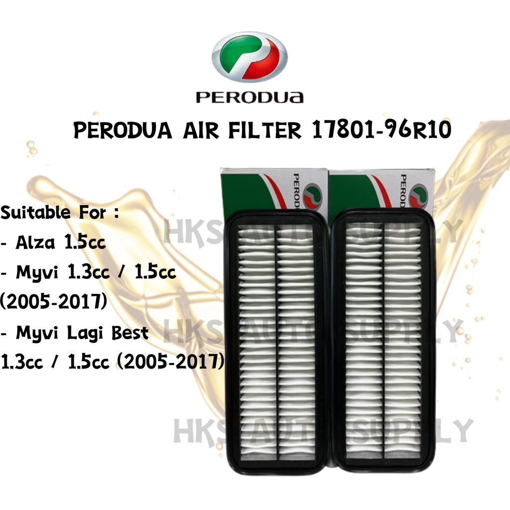 Perodua AIR FILTER Alza , Myvi , Myvi Lagi Best Air Filter 17801-96R10 ...