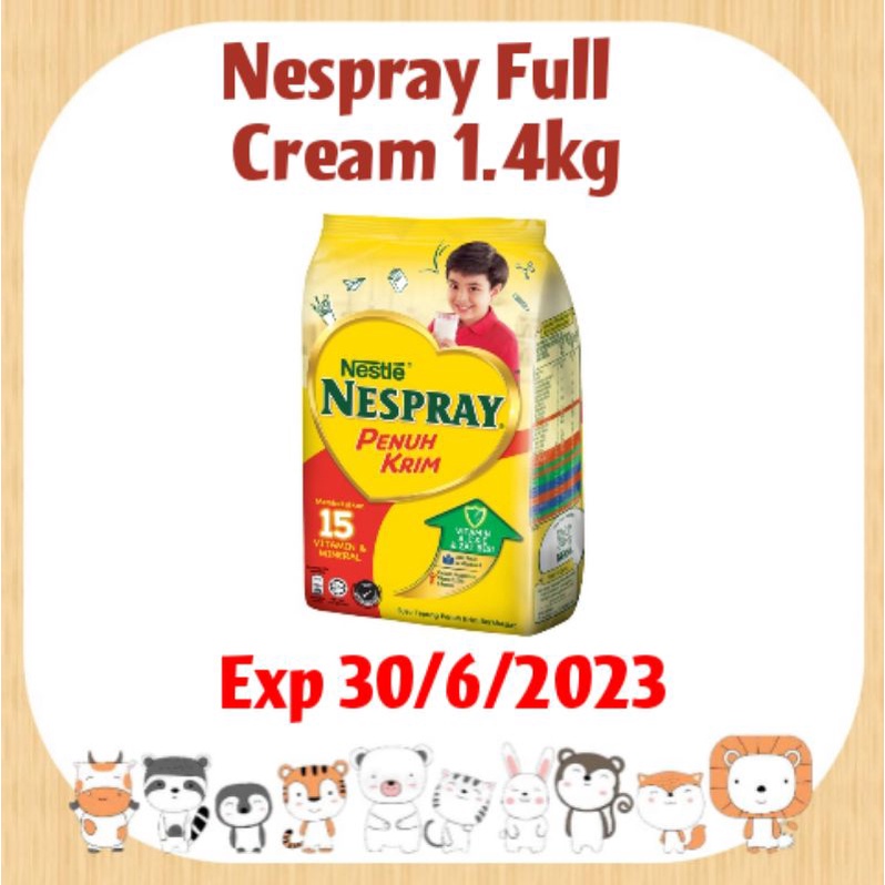 Nestle Nespray Full Cream Milk Powder 1.4kg | Shopee Malaysia