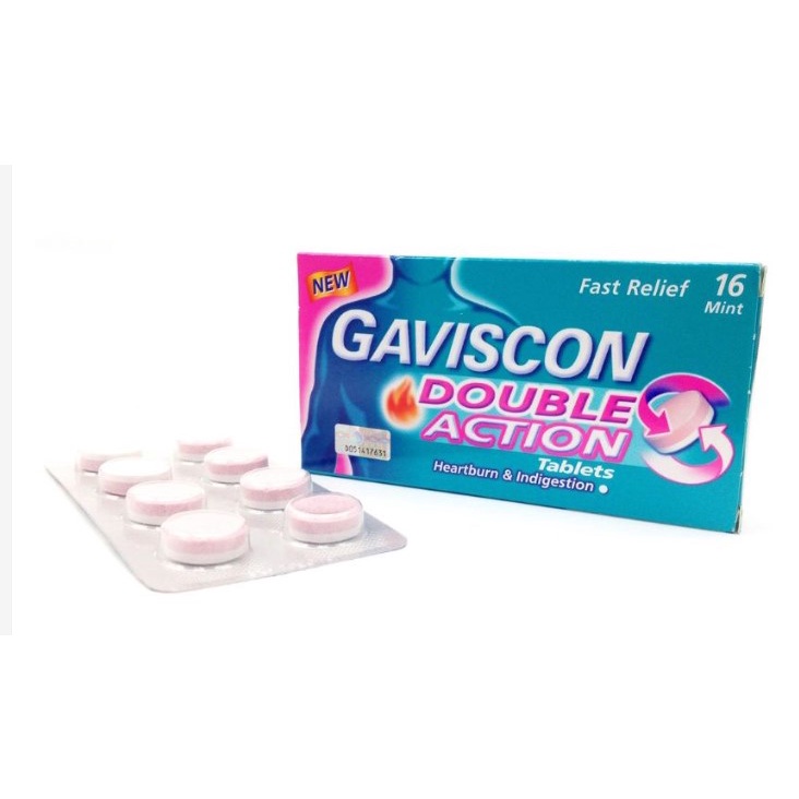 GAVISCON DOUBLE ACTION TABS 16s EXPIRY 2025/11 | Shopee Malaysia