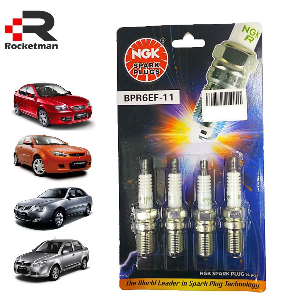 NGK BPR6EF-11 SPARK PLUG PROTON GEN2 PERSONA SATRIA NEO SAGA BLM FLX ...