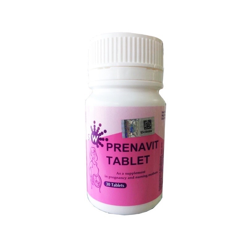Vitamin Ibu Mengandung dan Menyusu (Prenavit Tablet x 30’s) | Shopee ...