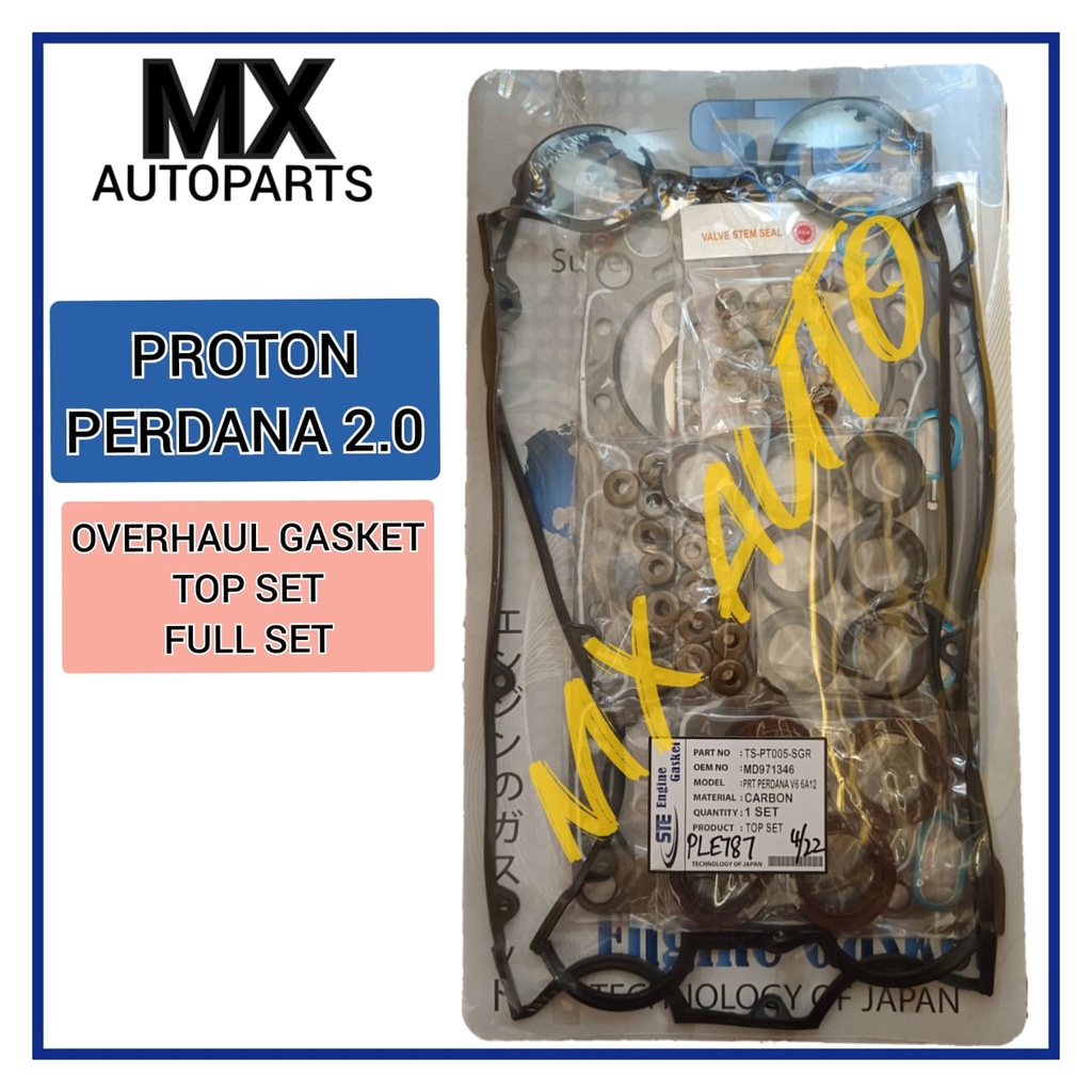 PROTON PERDANA 2.0 V6 6A12 ENGINE TOP OR FULL OVERHAUL GASKET SET ...