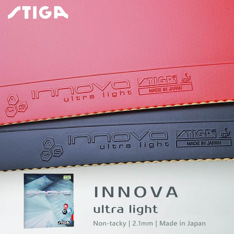 Stiga Innova Ultra Light Table Tennis Rubber with ACS Tech Soft Cake ...