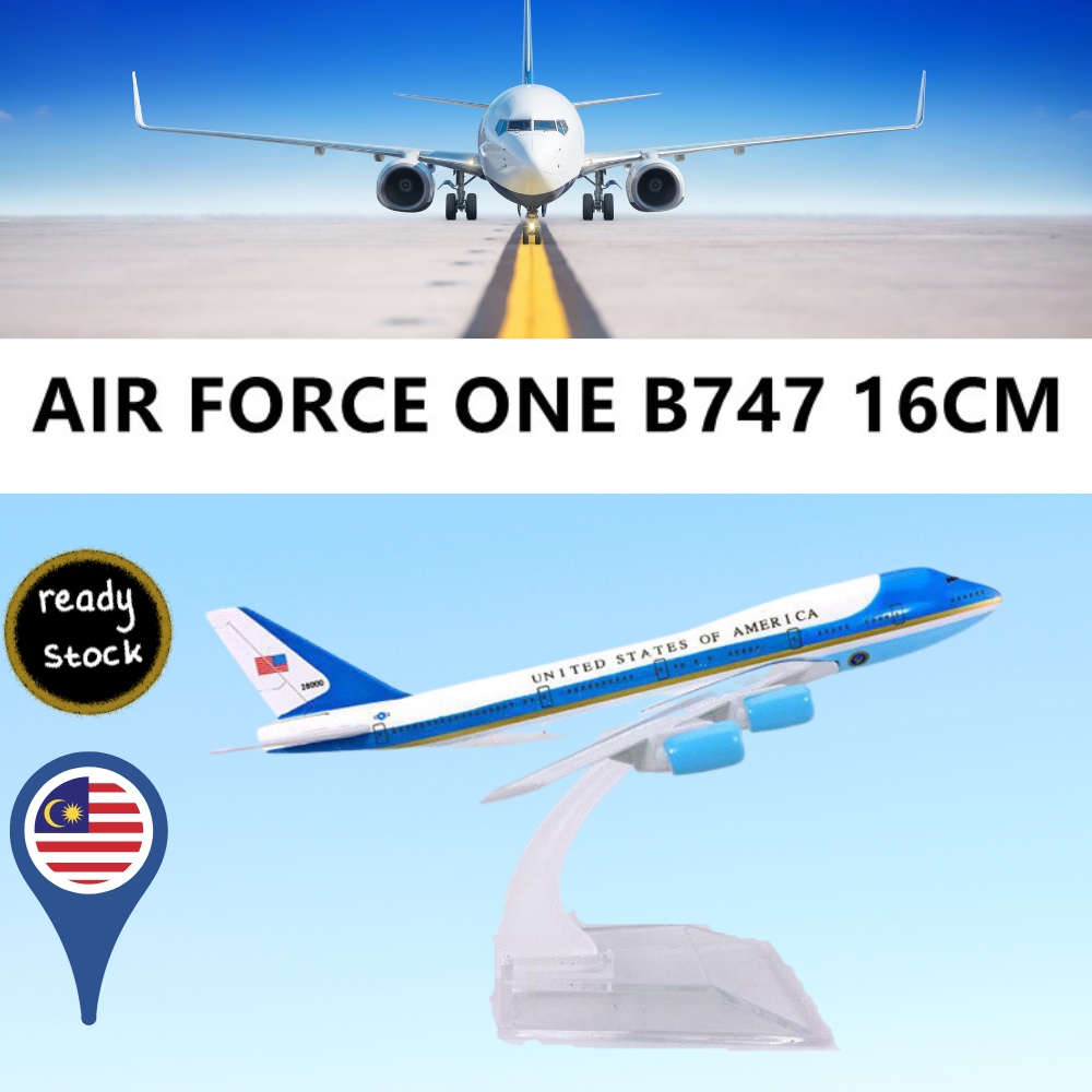 16cm President Trump Air Force One Boeing B747 Miniatur Resin Penumpang ...
