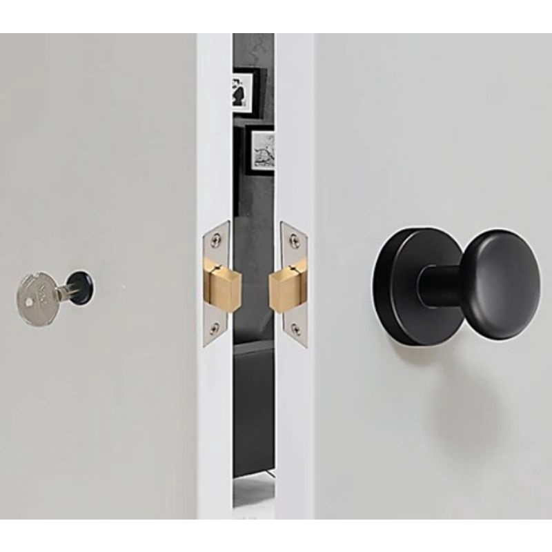 Door Lock Single Side Lock Hidden Bedroom With Small Keyhole Single ...