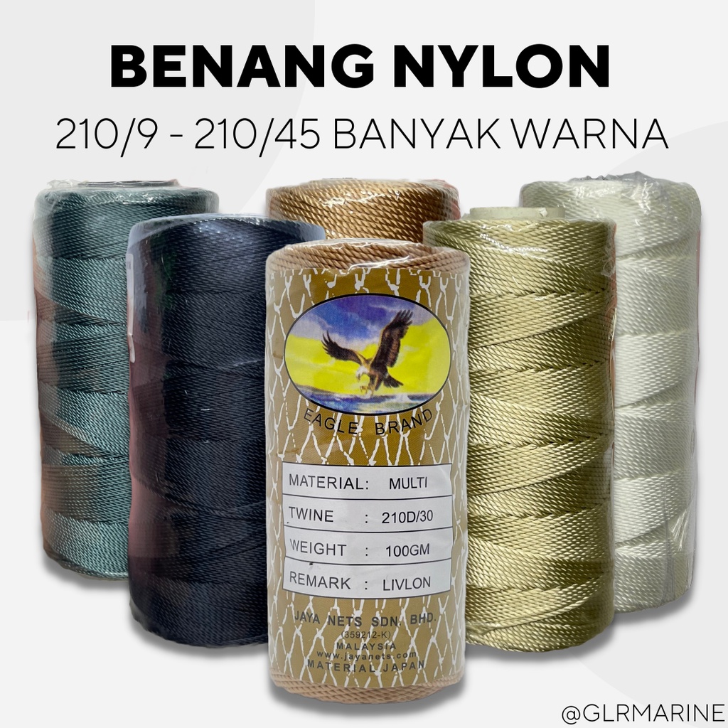 BENANG NYLON / NYLON TWINE JAHIT KAIT KASUT BEG BENANG PUKAT SEWING ...