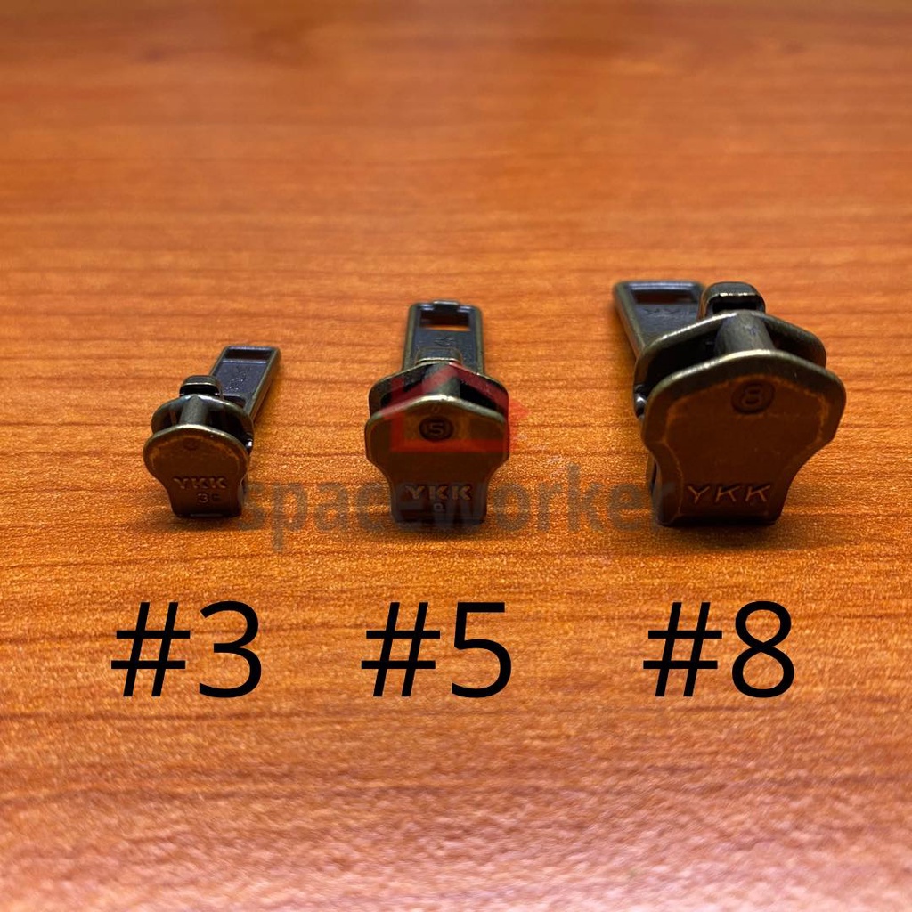 #3 #5 #8 YKK METAL SLIDER ZIP HEAD KEPALA ZIP | Shopee Malaysia