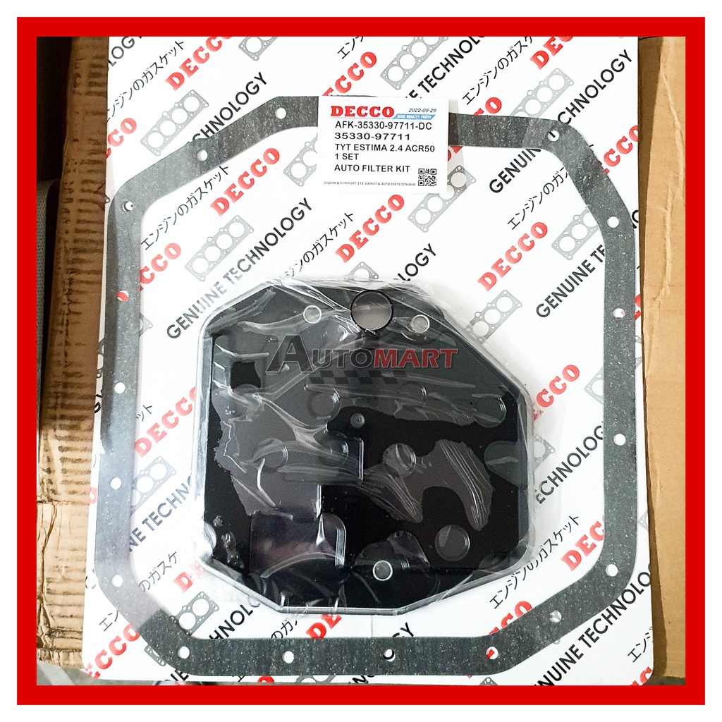 DECCO AUTO TRANSMISSION FILTER KIT 35330-97711 TOYOTA VELLFIRE ALPHARD ...
