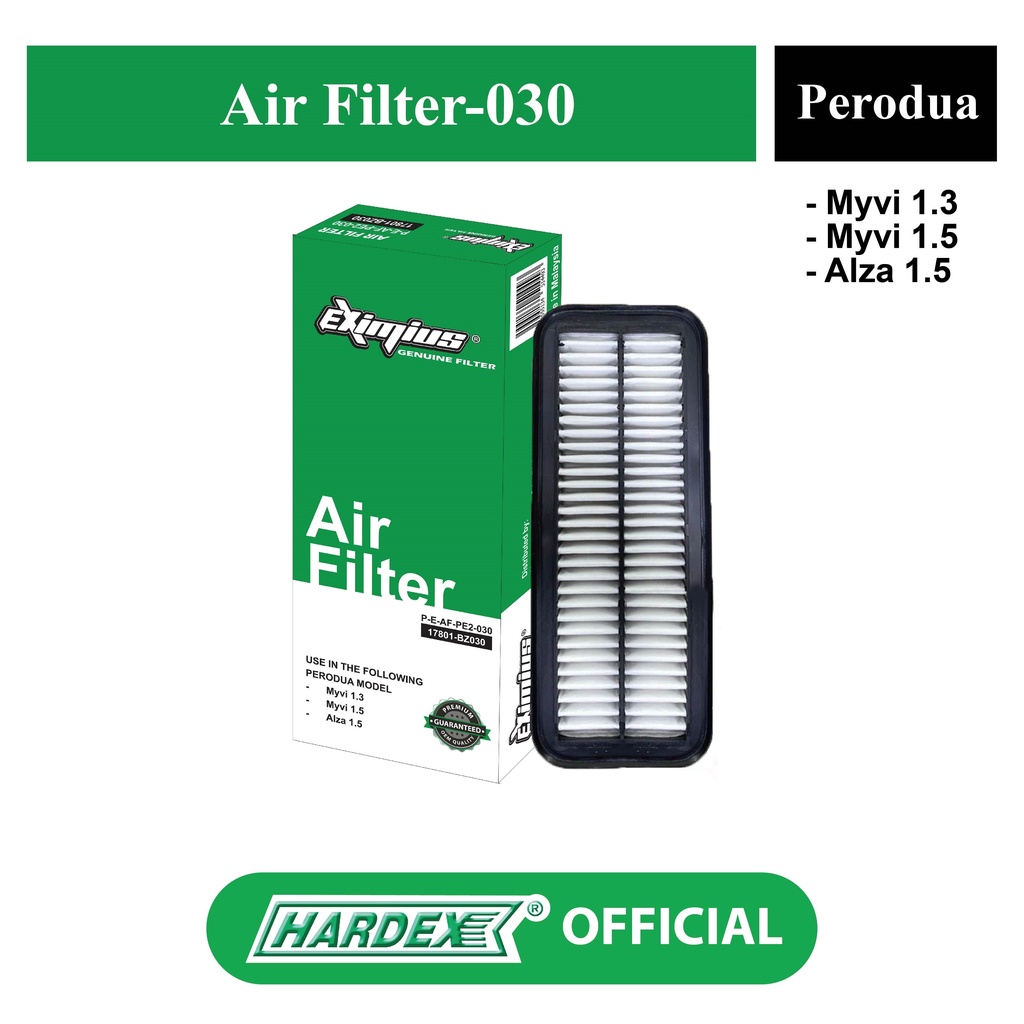 Hardex Eximius Air Filter for 030 Perodua Myvi 1.3/Myvi 1.5/Alza 1.5 P ...