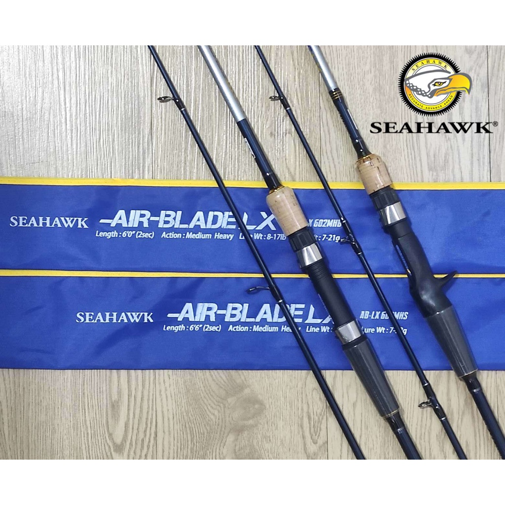 SEAHAWK AIR BLADE LX SPINNING/BAITCASTING(BC) FISHING ROD | Shopee Malaysia