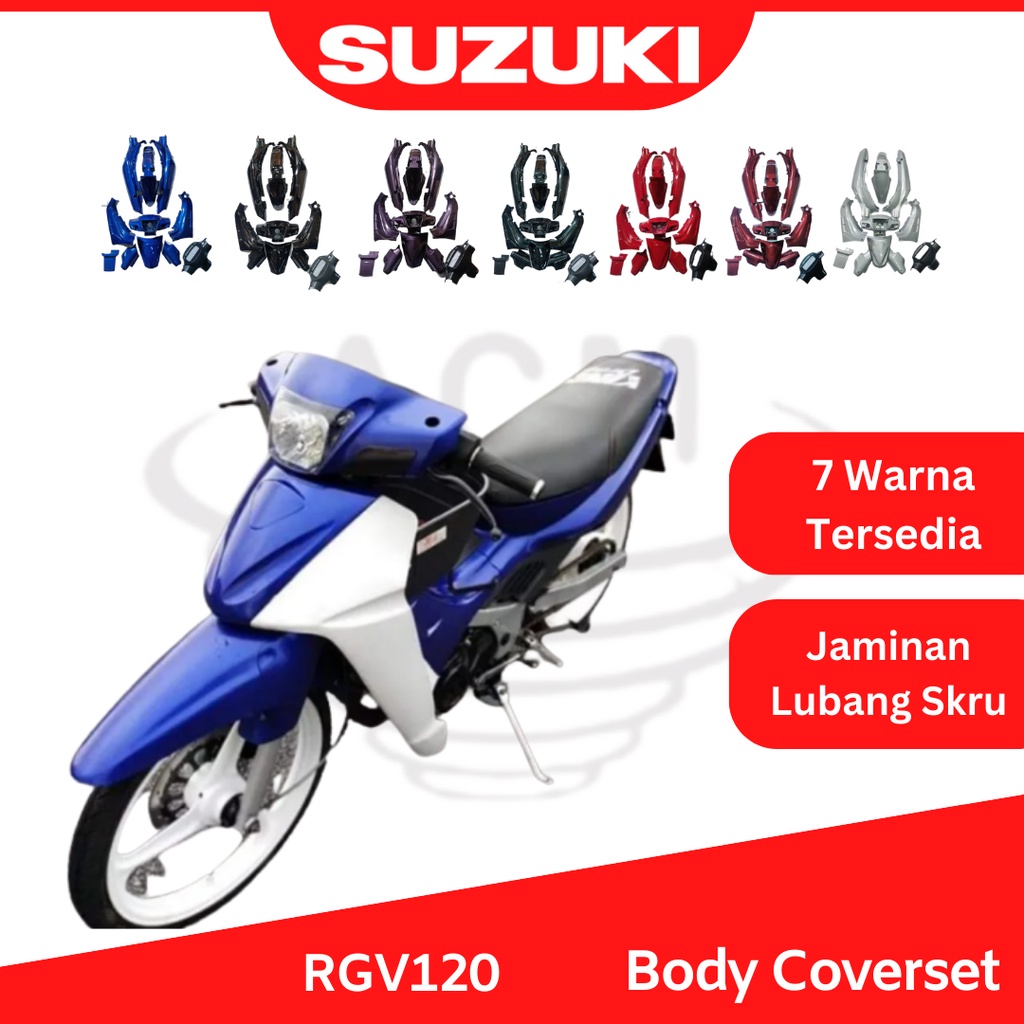 SUZUKI RGV120 Full Body Cover Set Kit Color Parts Bodyset Coverset Dark ...