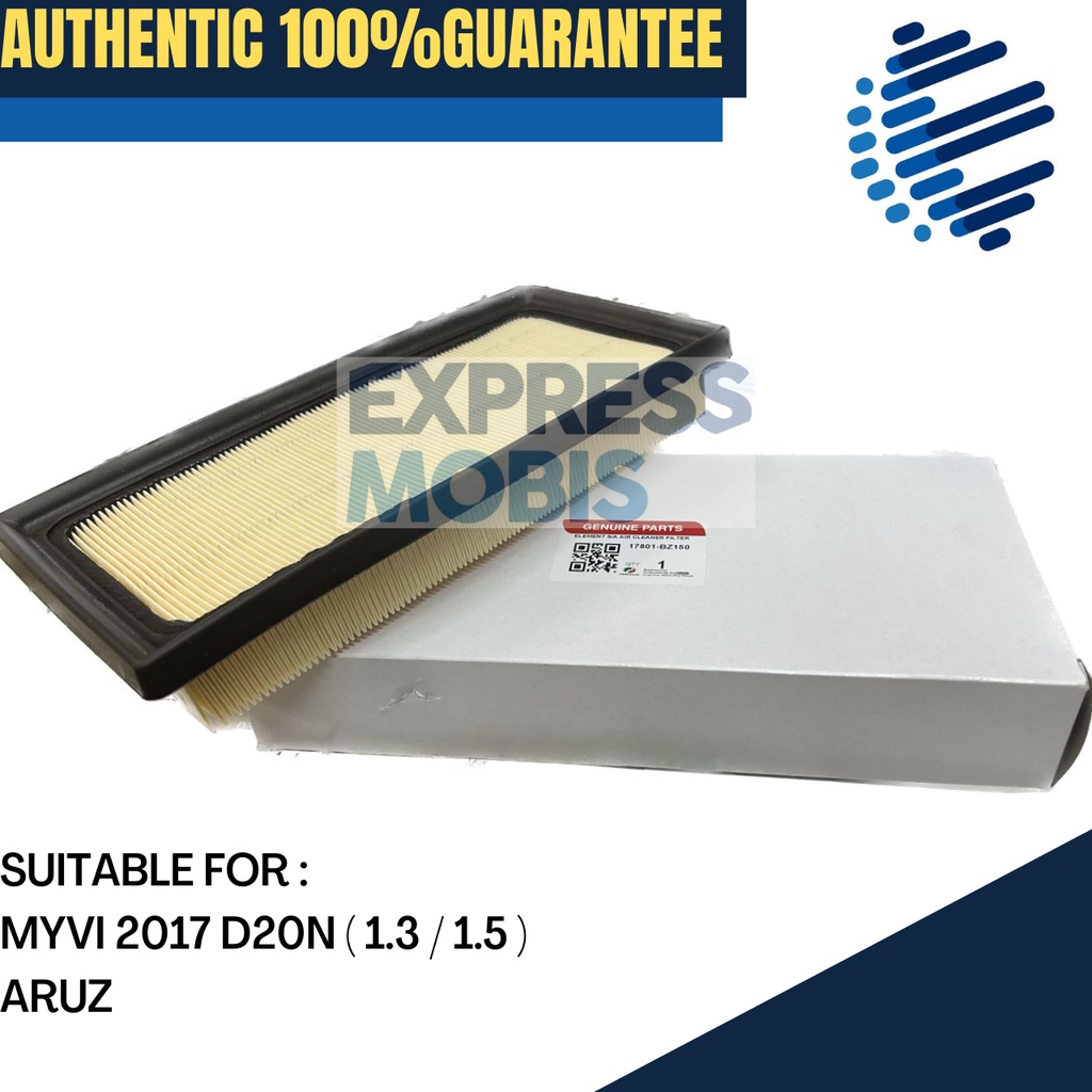 100% ORIGINAL PERODUA AIR FILTER 17801-BZ150 / 17801-BZ120 MYVI 2017 ...