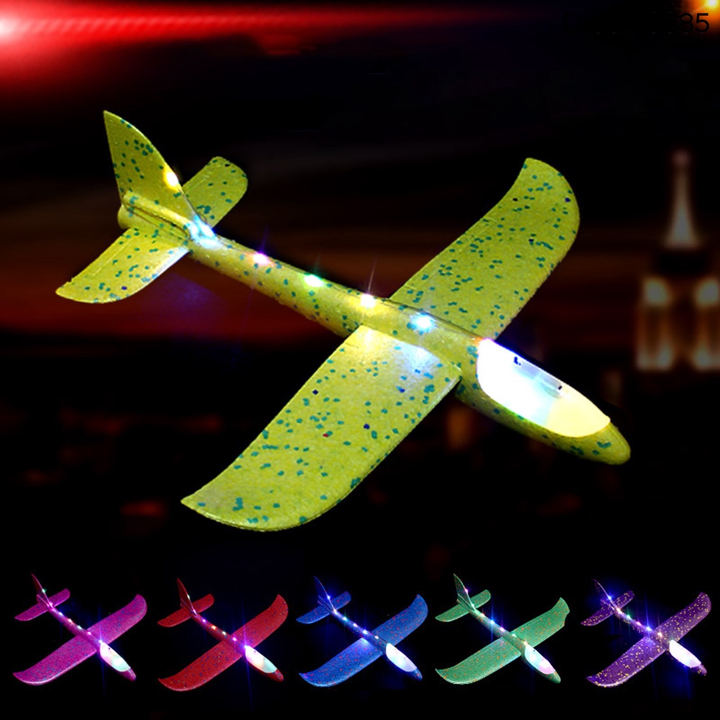 [DM8] Luminous Hand Throwing Airplane 10 Lights Three-speed Adjustable ...
