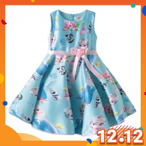 CY 1807 MUSLIMAH MUSLIM DISNEY PRINCESS DRESS FROZEN ANNA ELSA | Shopee ...