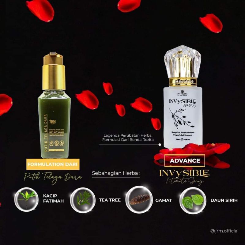 JRM PUTIK TELAGA DARA - INVYSIBLE INTIMATE SPRAY INVISIBLE INTIM JAMU ...