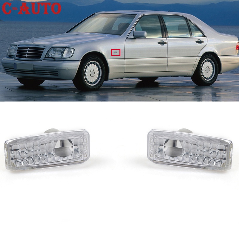 C-Auto 2PCS/set Car Side Turn Signals Indicator Repeater Lamp Lens ...