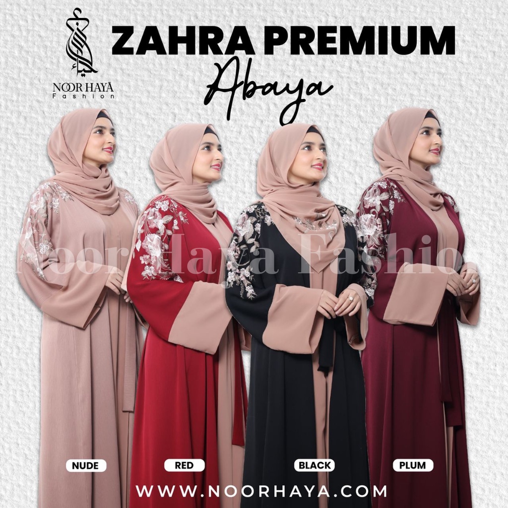 [RAYA COLLECTION] ZAHRA PREMIUM EMBROIDERY DUBAI ABAYA [READYSTOCK ...