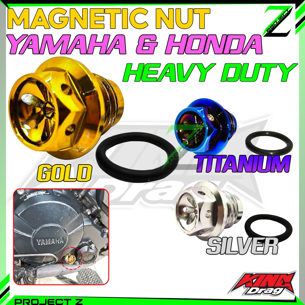 MAGNETIC BYPASS NUT KING DRAG LEVEL GAUGE ENGINE OIL DRAIN BOLT YAMAHA ...