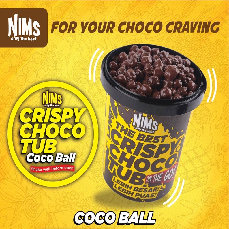 CRISPY CHOCO TUB NIMS || Coco Rice | Mini Cococrunch | Coco Ball | Coco ...