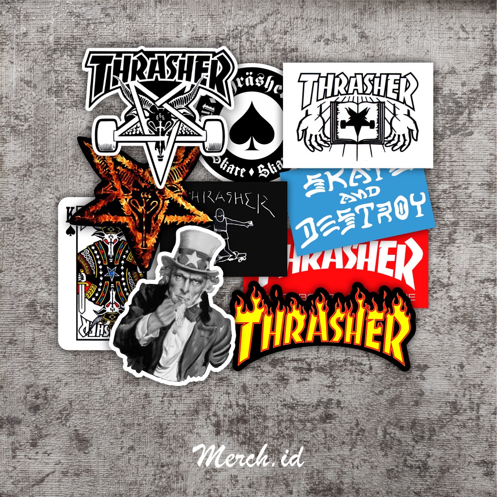 Thrasher stickers set of 2 / STICKER PACK | Shopee Malaysia