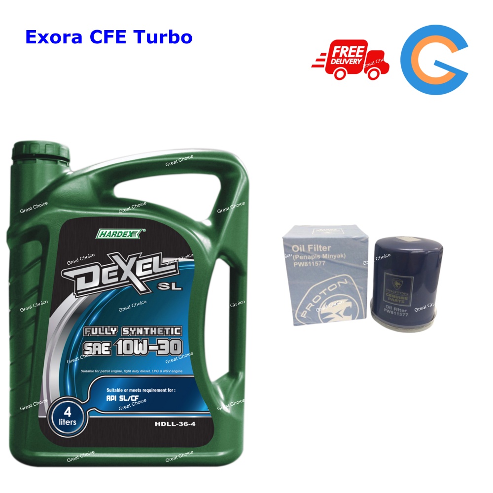 Exora CFE Turbo Engine Oil Service Set + Oil Filter + Air Filter PROTON ...
