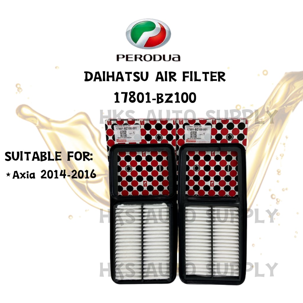Perodua Axia Air Filter Air Cleaner(2014-2016)(17801-BZ100) DAIHATSU ...