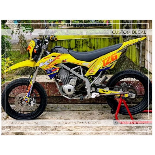 HIJAU PUTIH HITAM MERAH STABILO Decal STICKER KLX BF (007) DEKAL ...
