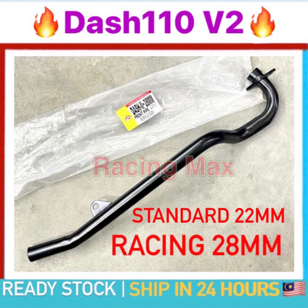 Honda DASH2 / Dash110 V2 *Carb* [ STANDARD 22mm / RACING 28mm ] Exhaust ...